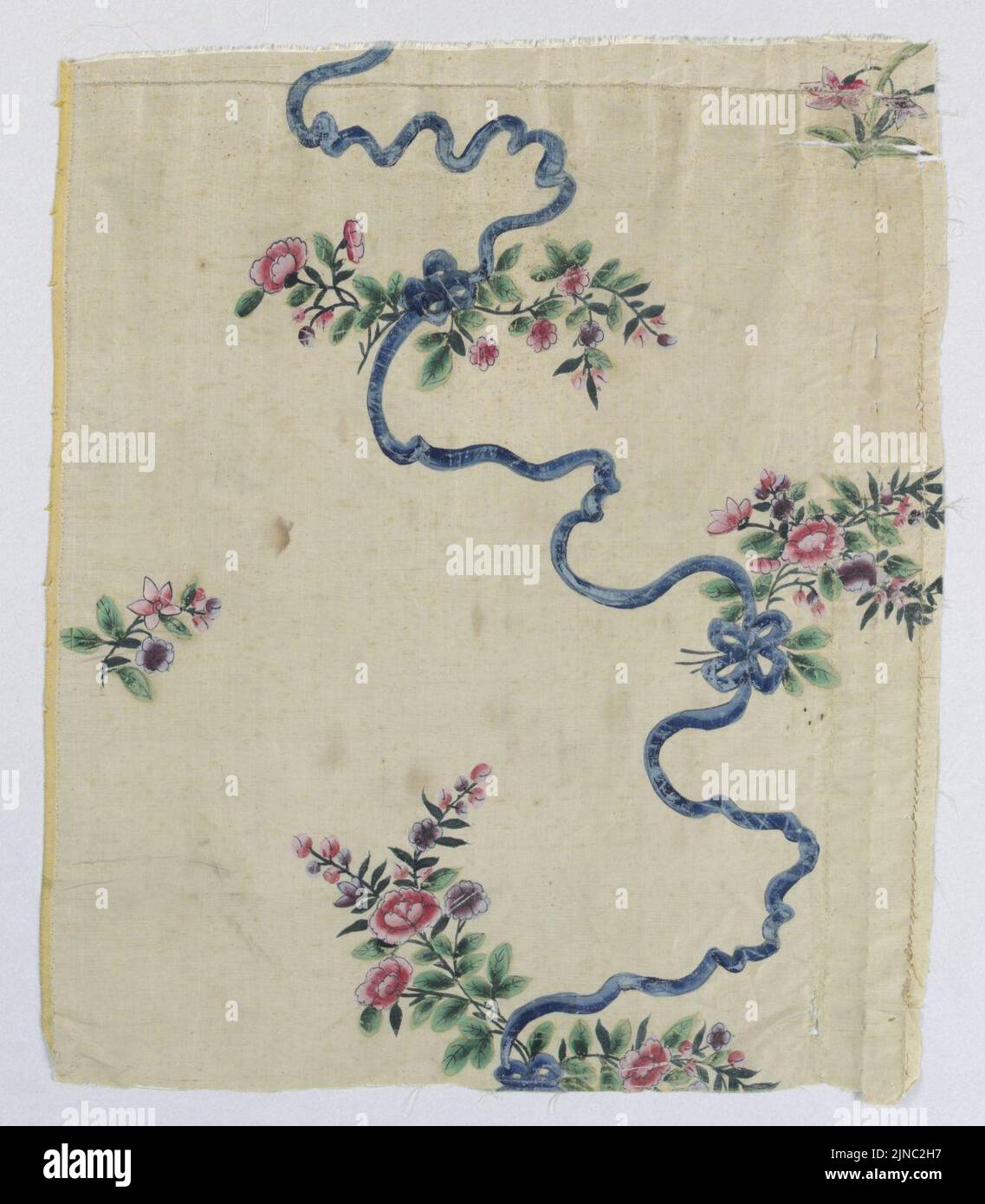Textile Fragment (China), 18th century Stock Photo - Alamy