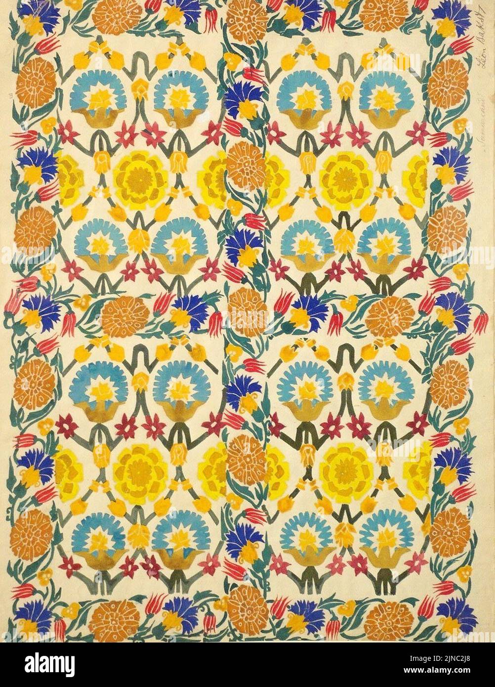 Textile print by Leon Bakst 05 Stock Photo - Alamy