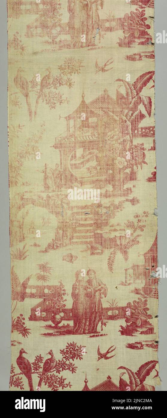 Textile With Factory Stamp (France), 1762–83 Stock Photo - Alamy