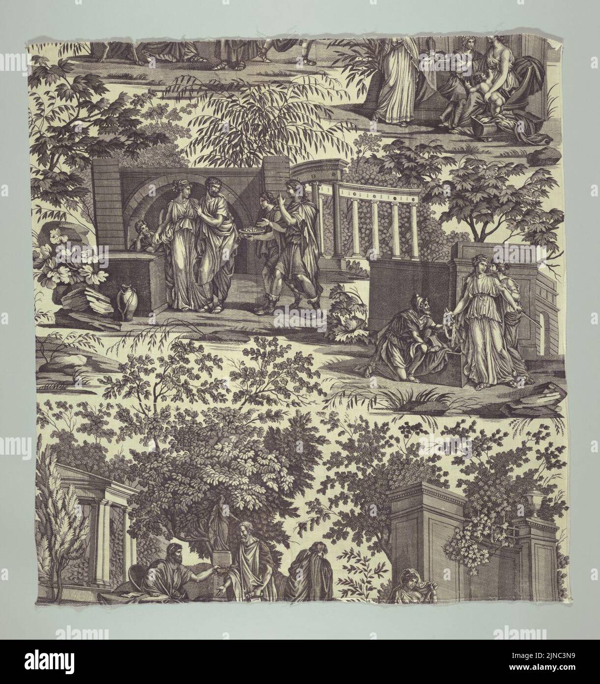 Textile, ''Achille reconnu par Ulysse'' (Achilles recognized by Ulysses ...