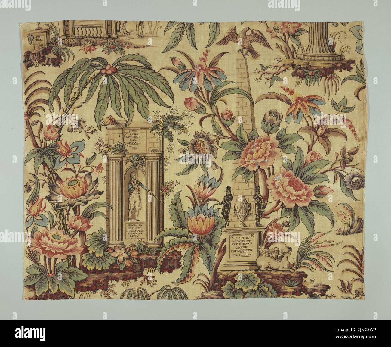 Textile, Death of Lord Nelson, 1806–07 Stock Photo - Alamy