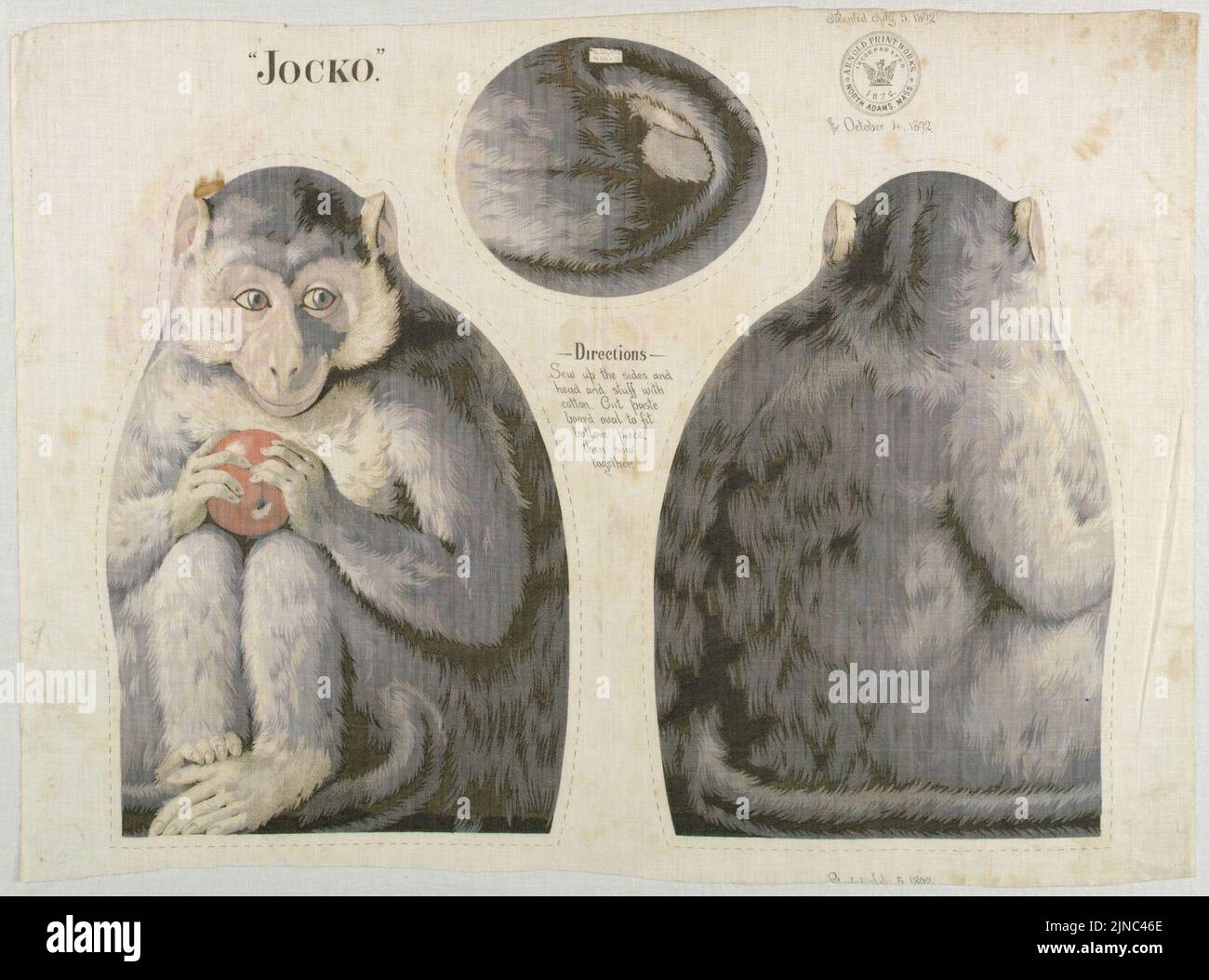 Textile, Jocko, 1892 Stock Photo - Alamy