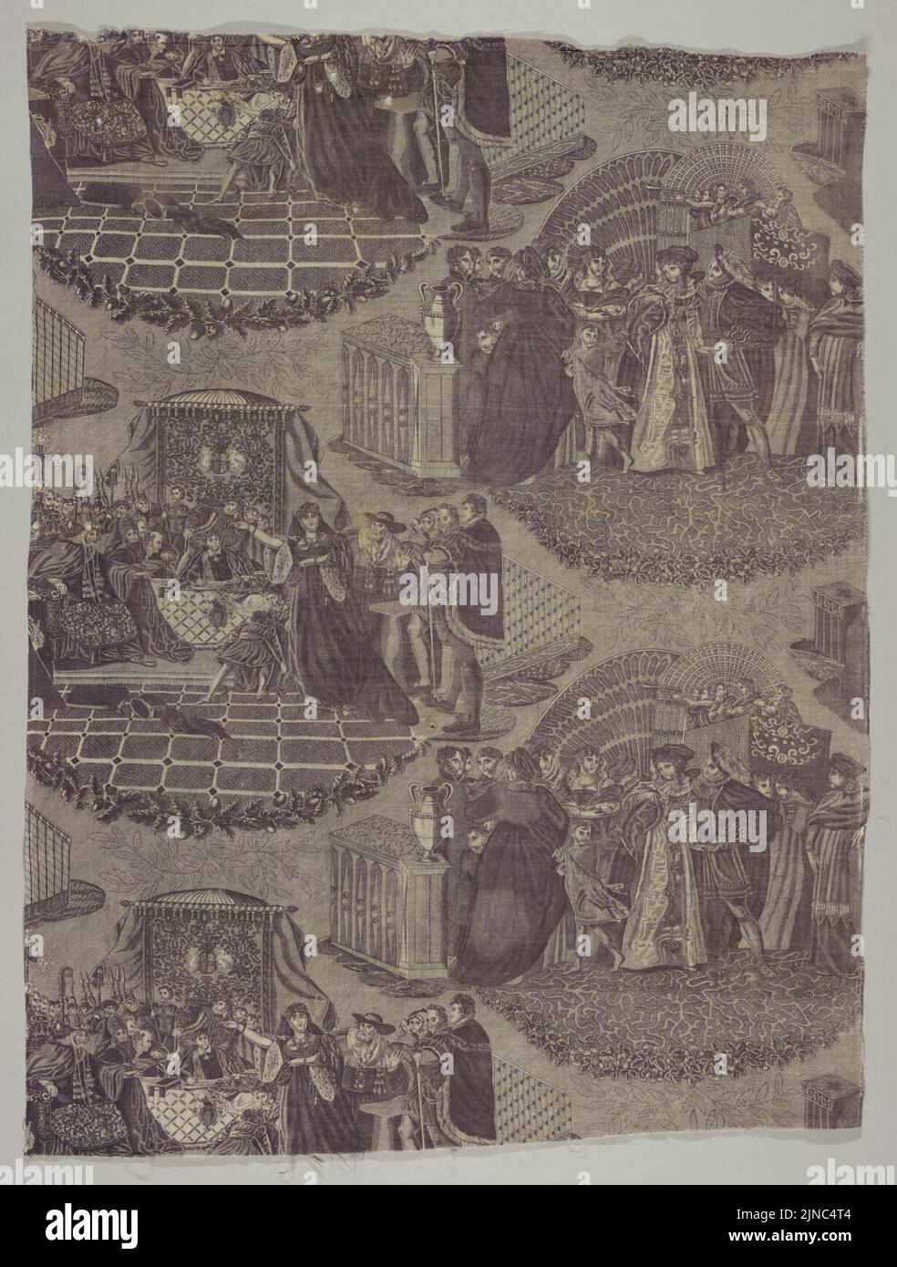 Textile, Scene of English Henry VIII, 1800–1850 Stock Photo - Alamy