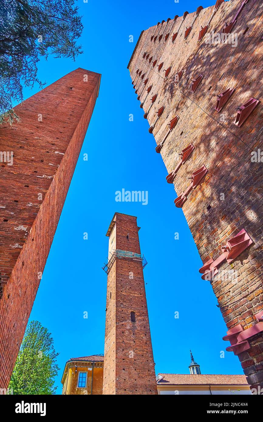 Medieval preserved towers are the most significant landmarks of Pavia ...