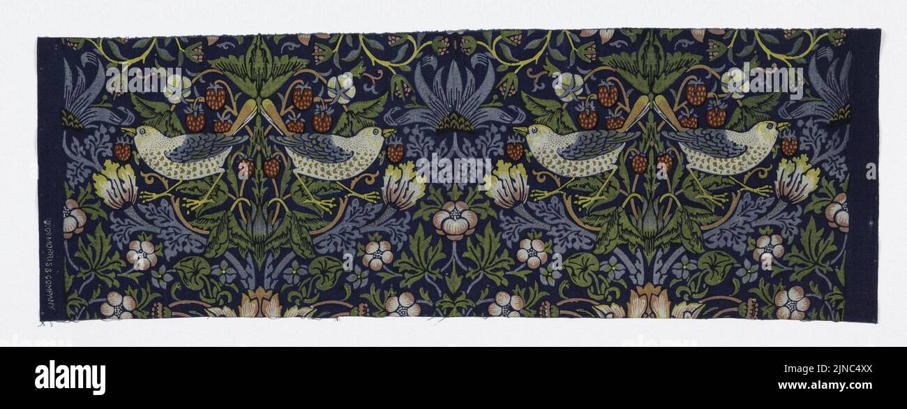 Textile, The Strawberry Thief, designed 1883 Stock Photo - Alamy Textile, The Strawberry Thief, designed 1883 Stock Photo - Alamy