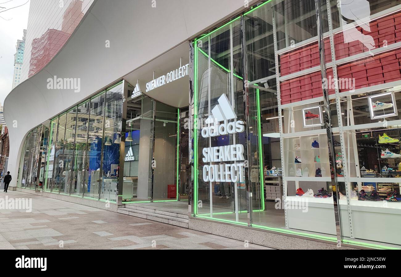 SHANGHAI, CHINA - MARCH 26, 2021 - An Adidas store is seen in Shanghai ...