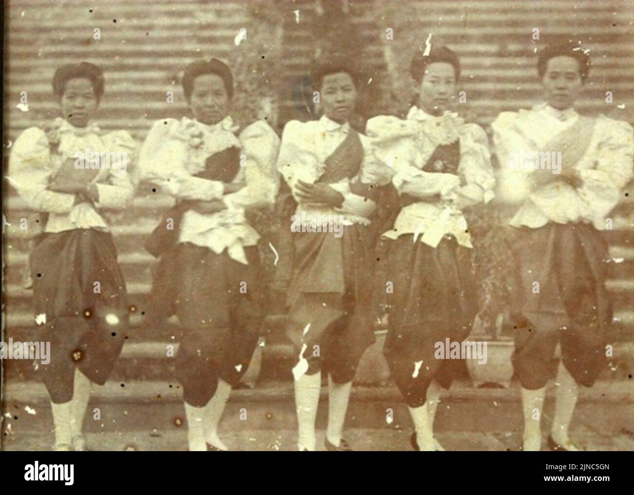 Thai princesses of the Inner Court Stock Photo - Alamy
