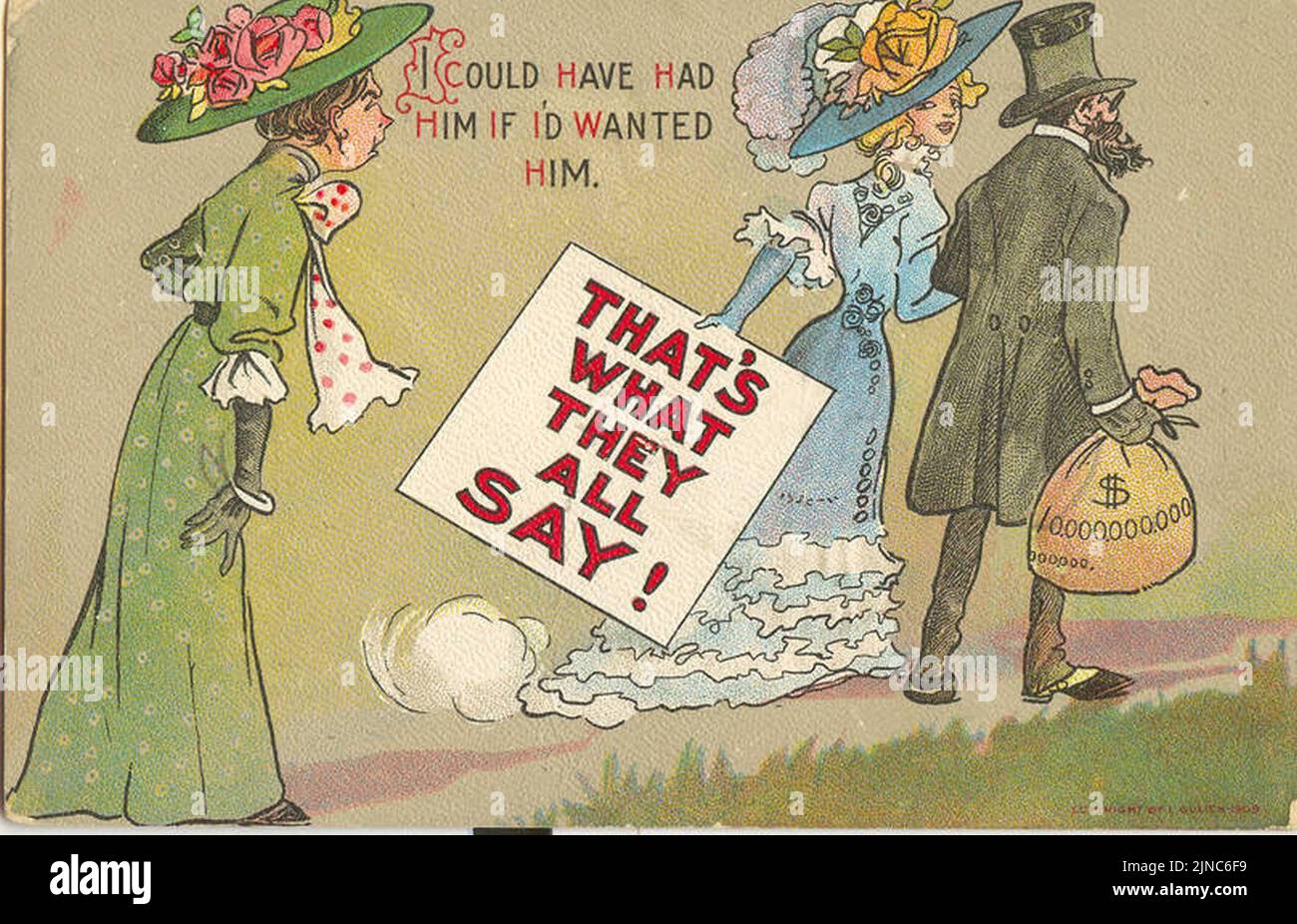 That's What They All Say! Series no. 25, 1909 by L. Golick, printed in ...