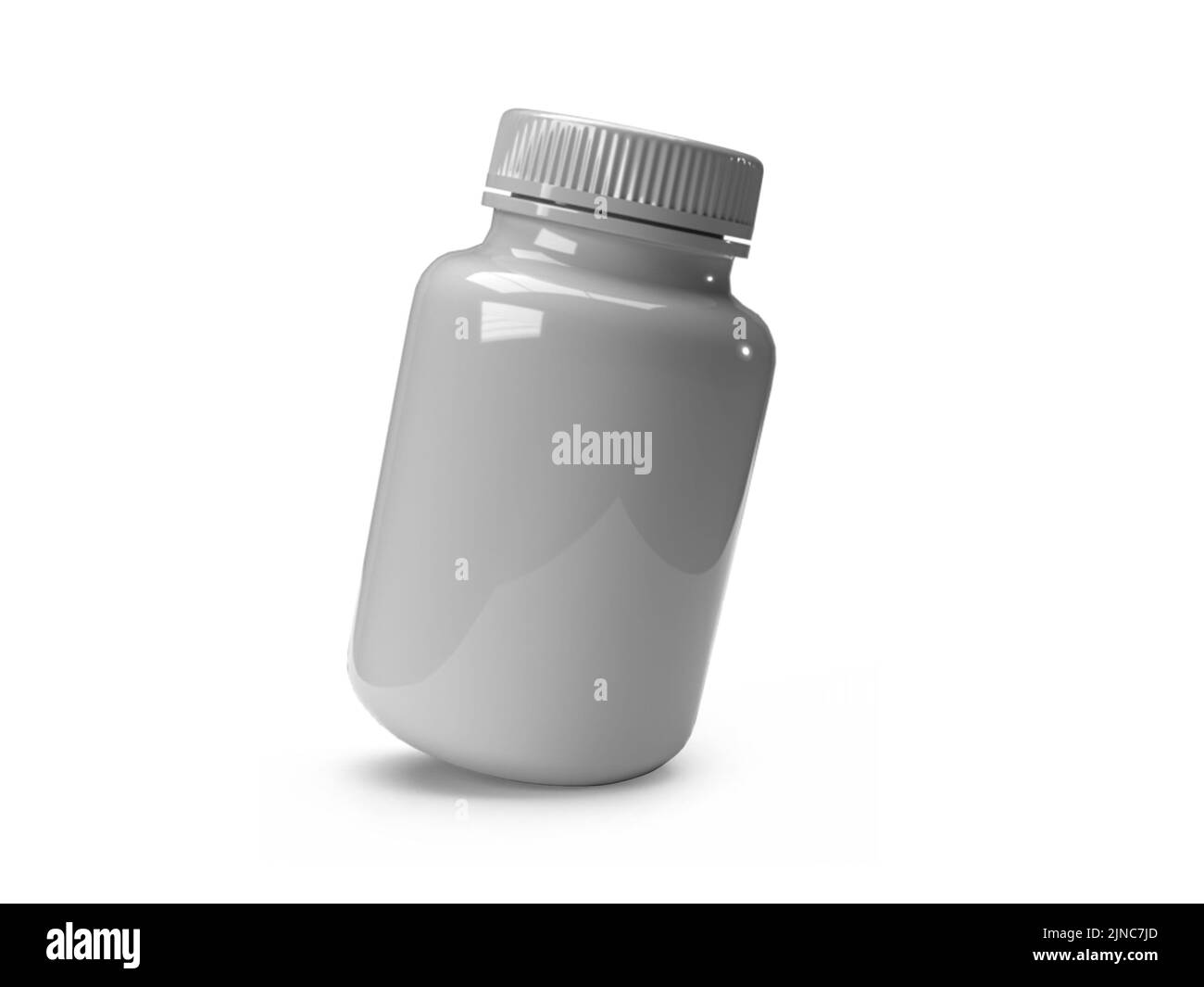 Medicine Bottle Jar 3D Illustration Mockup Scene on Isolated Background ...
