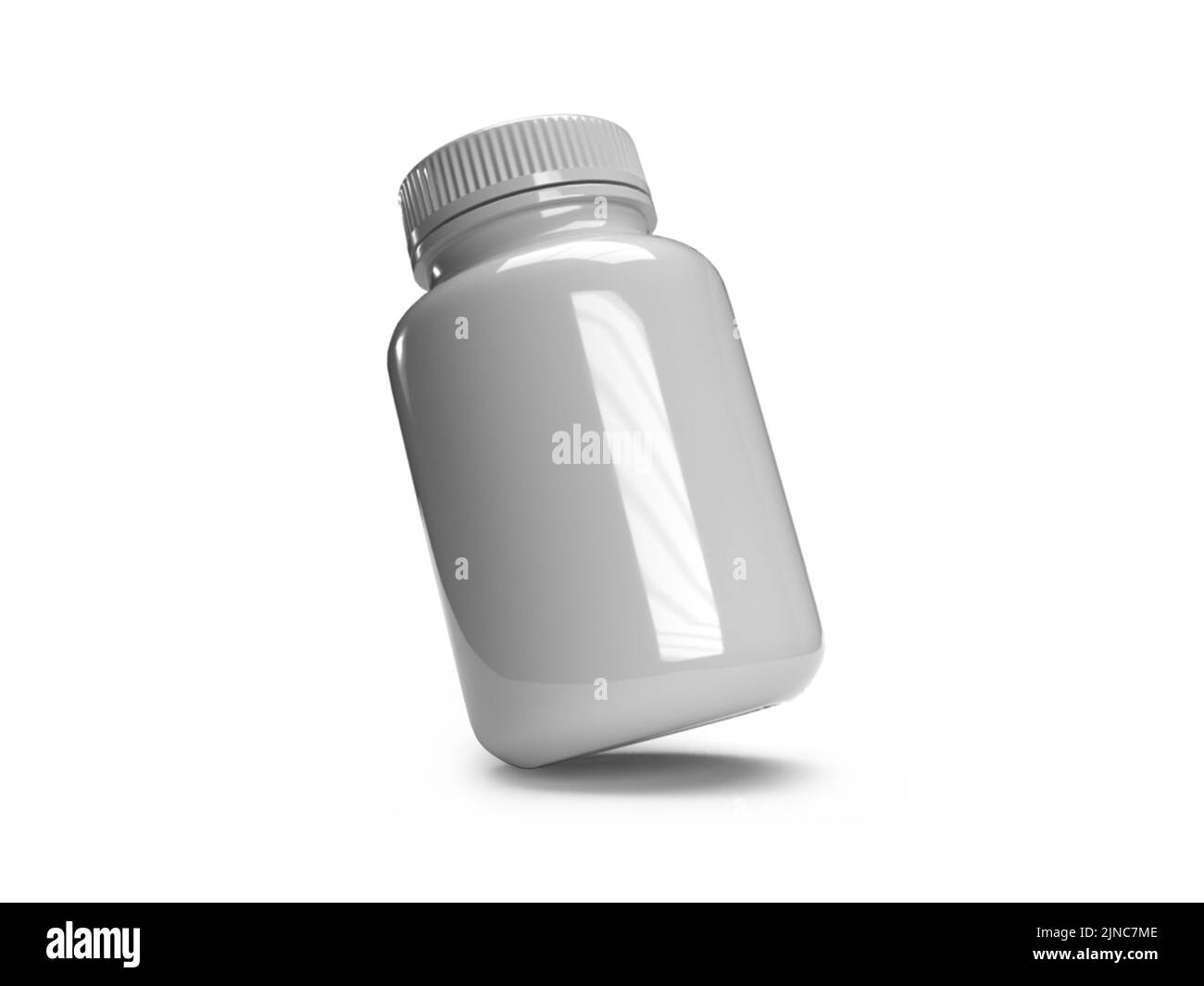 Medicine Bottle Jar 3D Illustration Mockup Scene on Isolated Background ...
