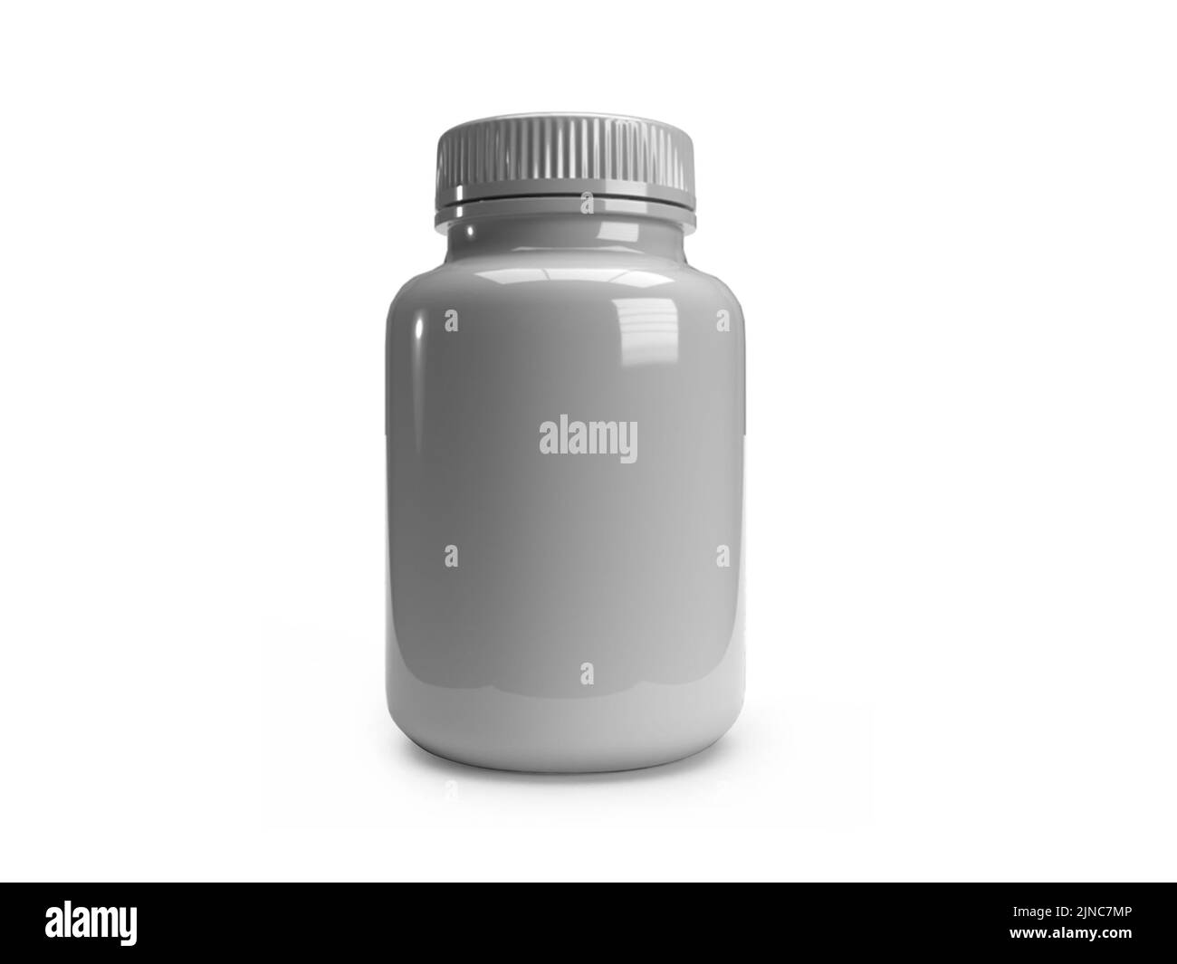 Medicine Bottle Jar 3D Illustration Mockup Scene on Isolated Background ...