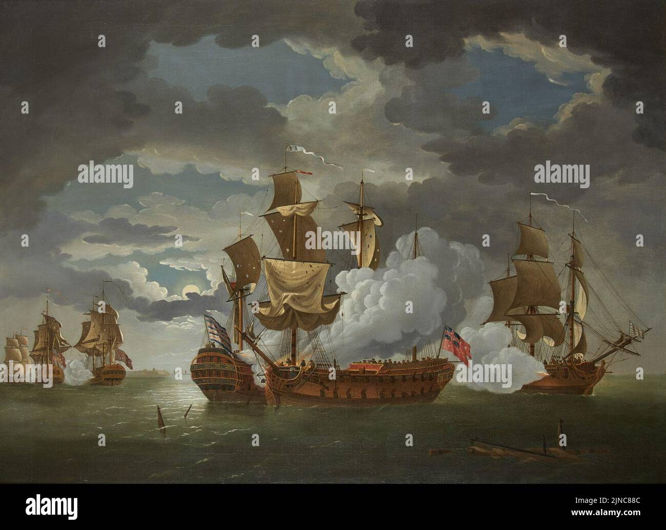 The action between the Serapis, capt. Pearson, the Countess of ...