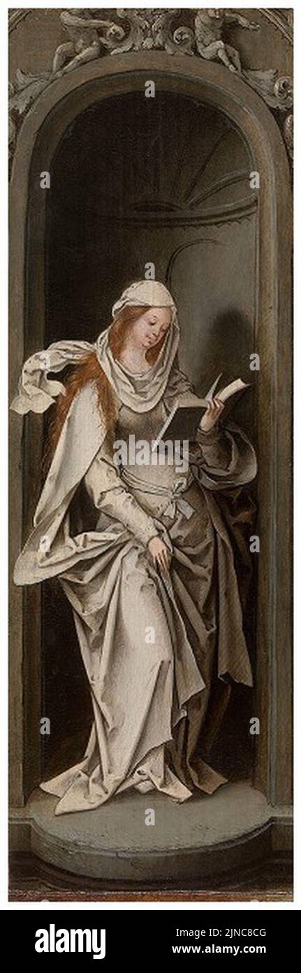 The Adoration of the Magi Triptych - Annunciation (Mary Stock Photo - Alamy