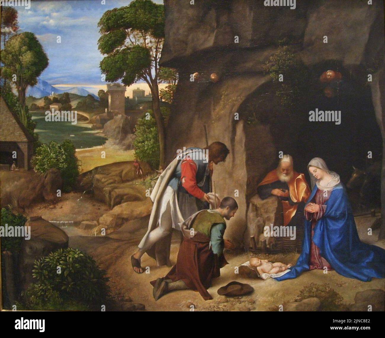 The Adoration of the Shepherds - Giorgione - 1505 NG Wash DC Stock ...