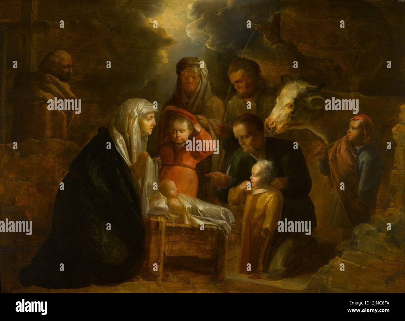 The Adoration of the Shepherds Jan van der Venne Stock Photo - Alamy