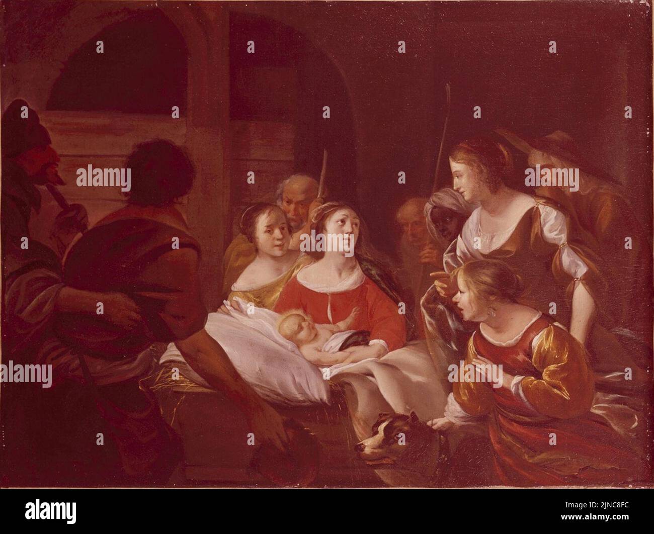 The Adoration of the Shepherds by Johan de Veer Stock Photo - Alamy