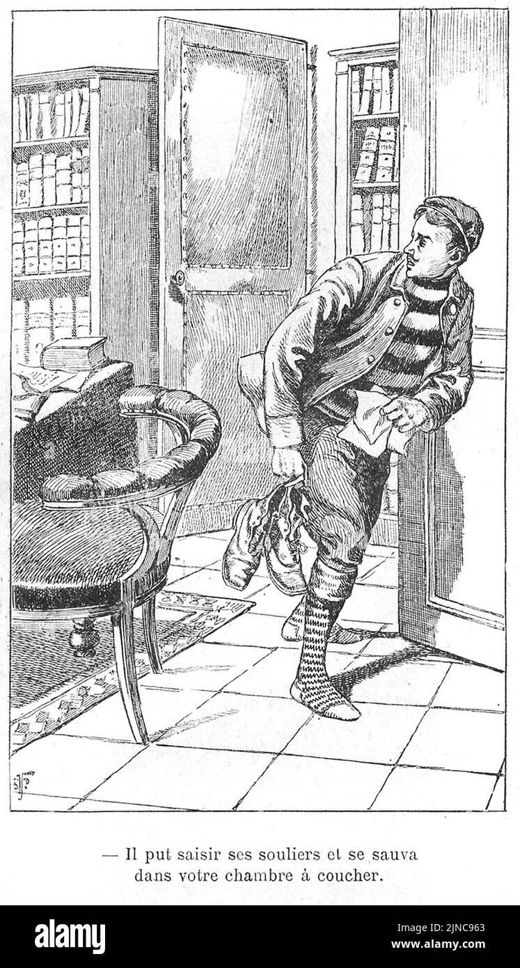 The Adventure of the Three Students by Martin van Maële 3 Stock Photo ...