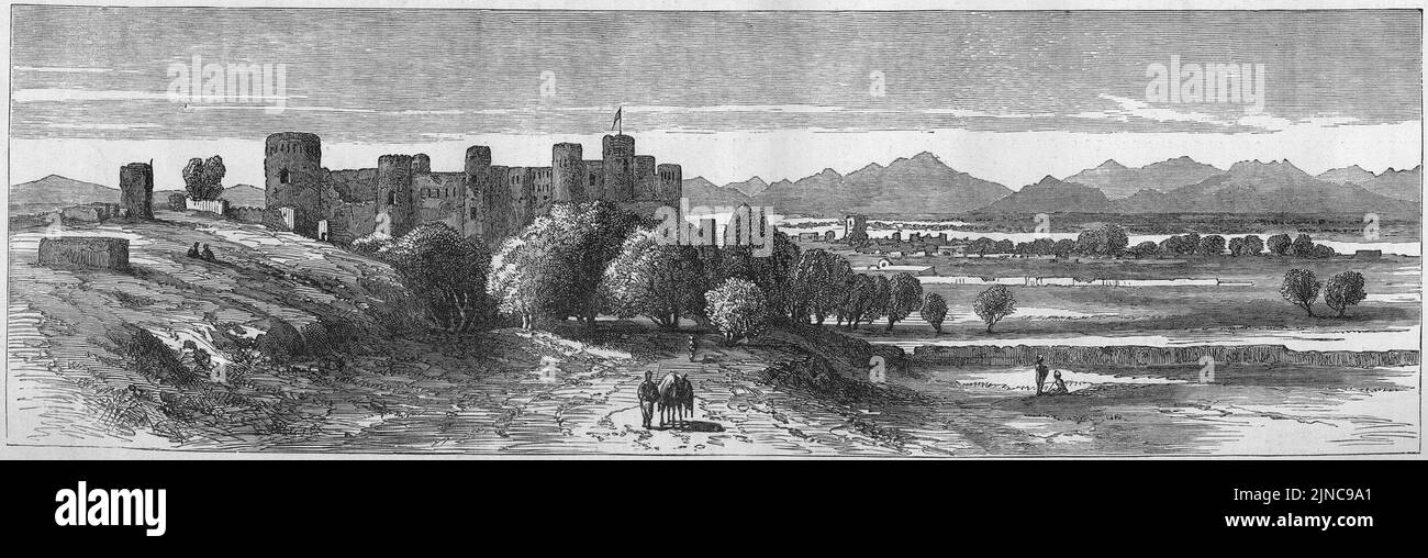 The Afghan war - Castle of Girishk (1880 Stock Photo - Alamy