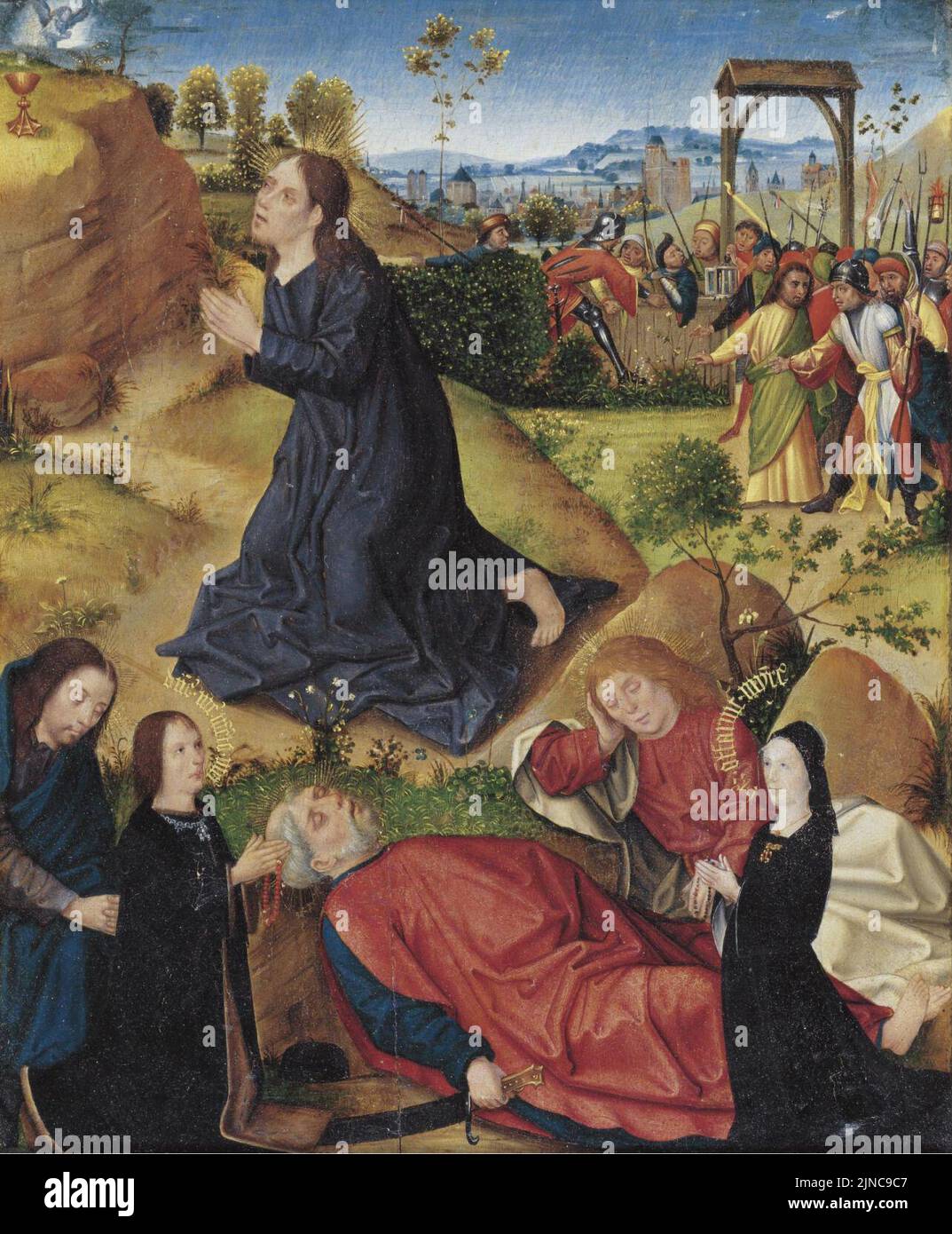 The Agony in the Garden with Kneeling Donors of the De Jode Family ...