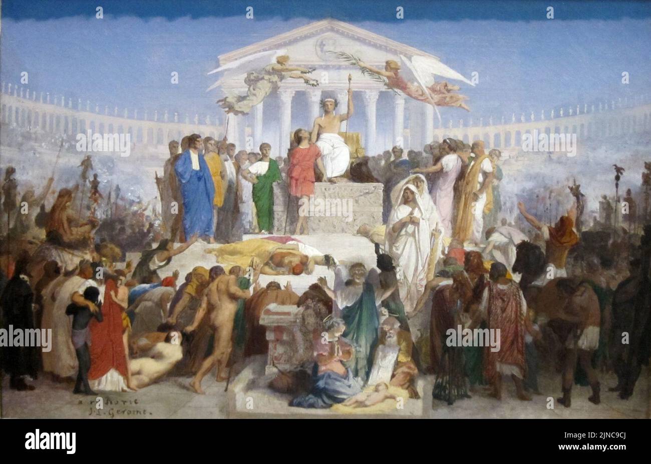 The Age of Augustus, the Birth of Christ by Jean-Léon Gérôme, c. 1852 ...