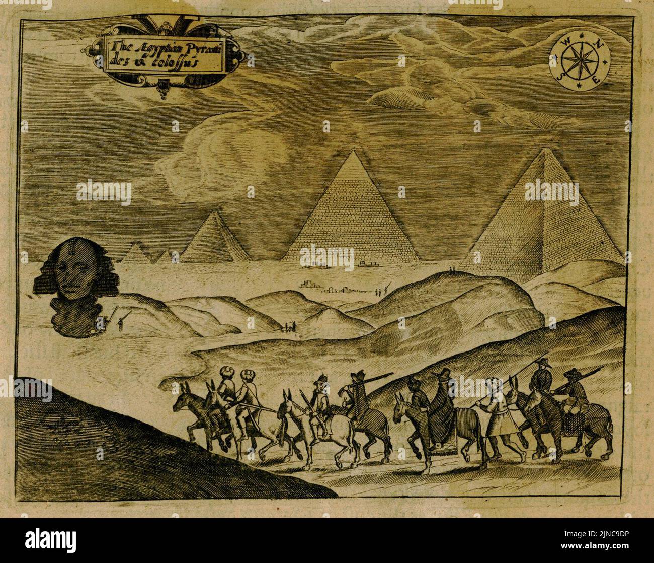The Agyptian Pyramids & Colossus - Sandys George - 1615 Stock Photo - Alamy