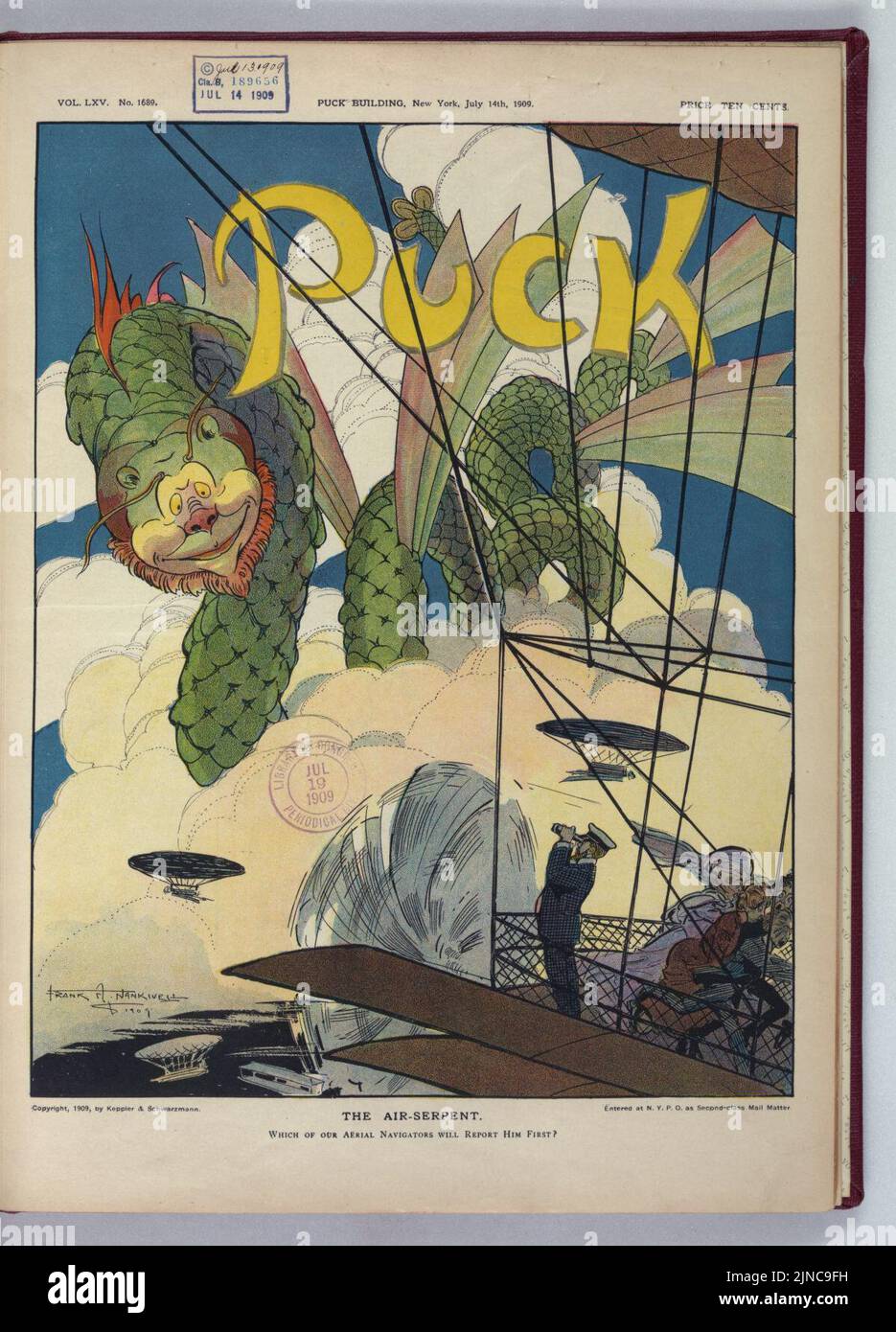 The air-serpent - Frank A. Nankivell 1909 Stock Photo - Alamy