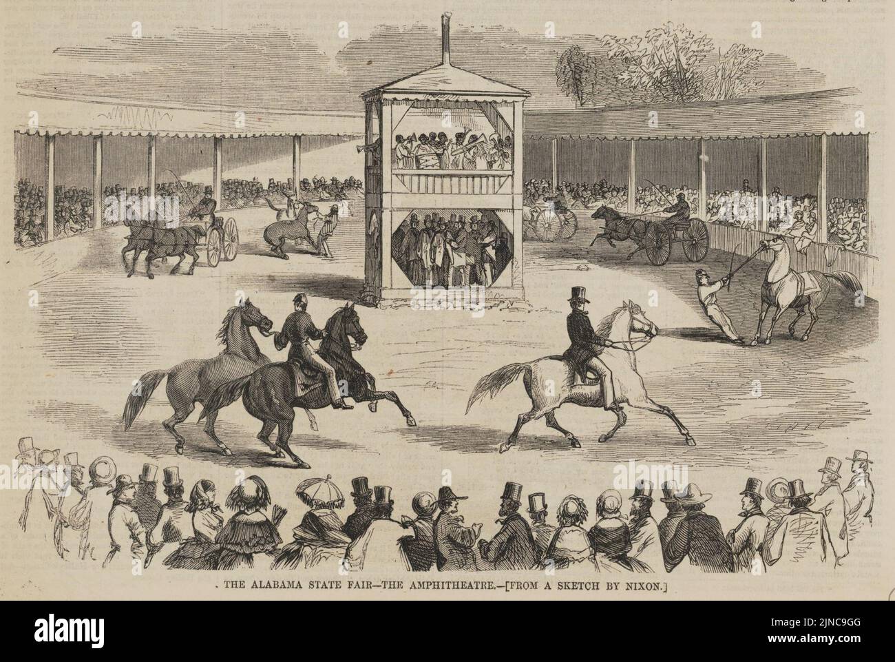 The Alabama State Fair - the amphitheatre - From a sketch by Nixon ...