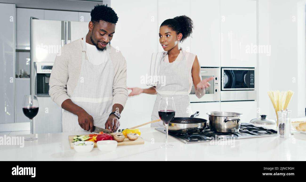 So youre saying that youre a better cook than me. a cheerful young ...