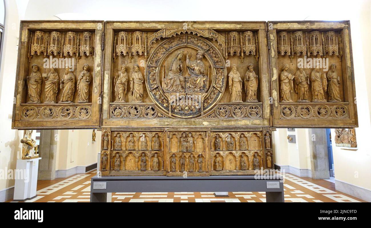 The Altarpiece from the Minden Cathedral, Coronation of the Virgin and ...