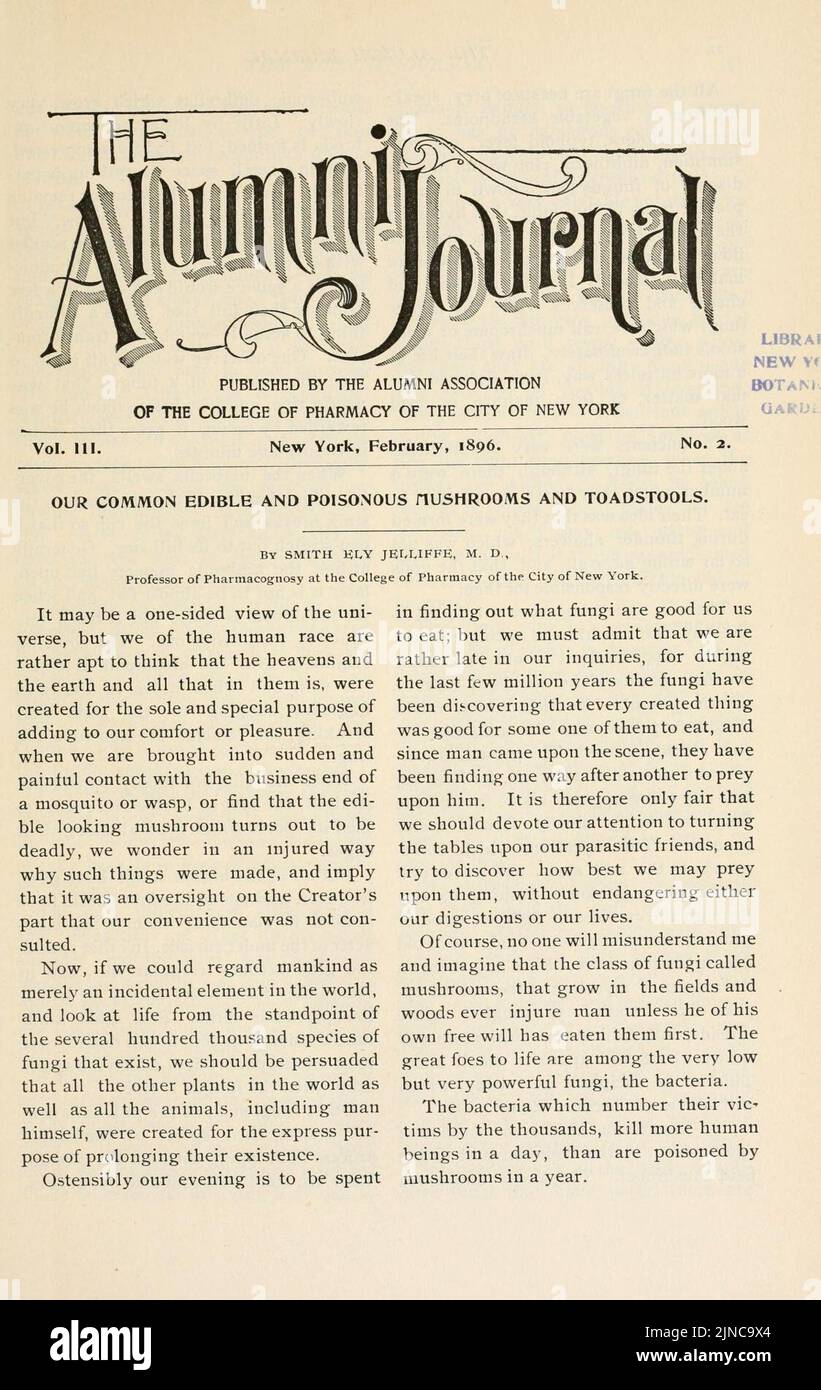 The Alumni journal Stock Photo - Alamy