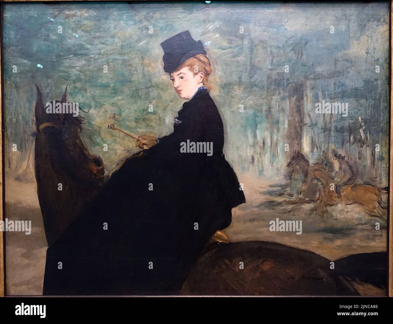 The Amazon, Portrait of Marie Lefebure, by Edouard Manet, 1870-1875 ...