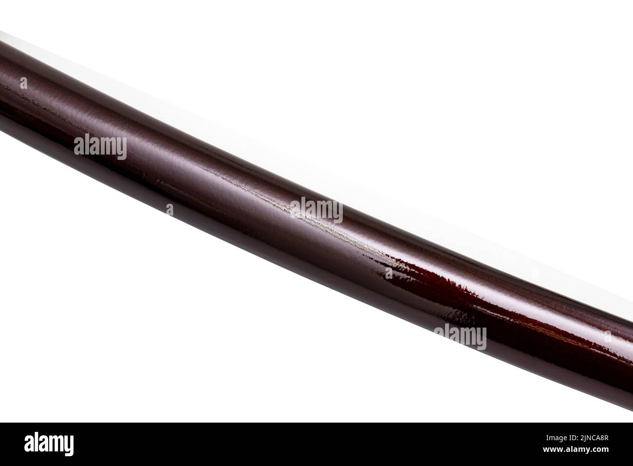 Close up 'Saya' : shining crimson red scabbard of a 'katana' : Japanese ...