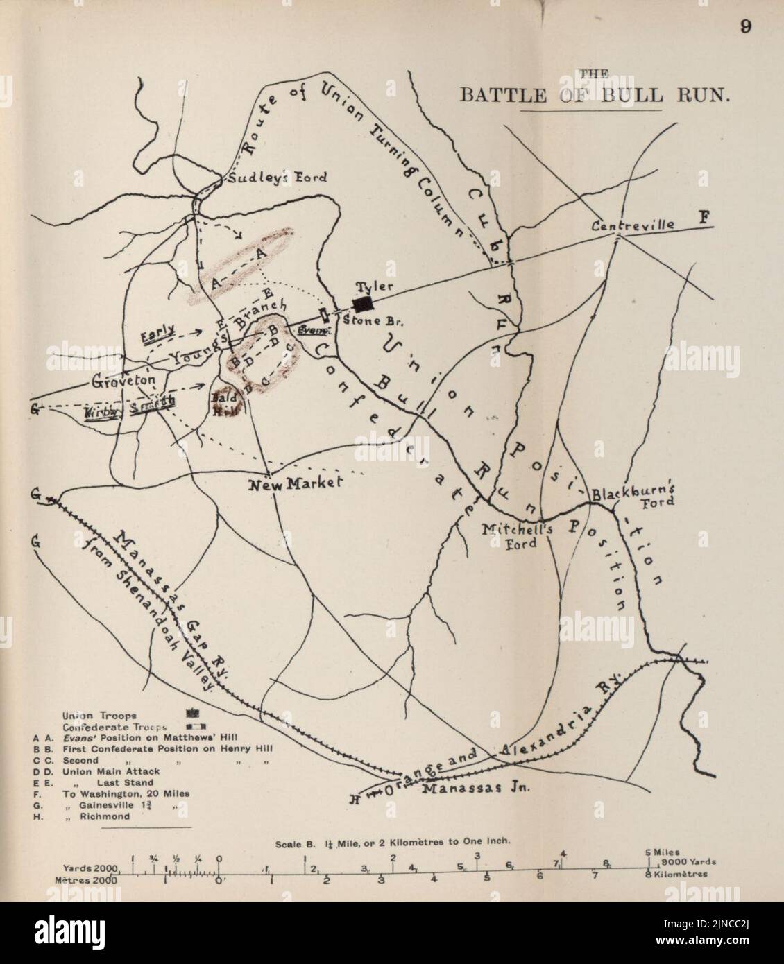 The American Civil War-maps Stock Photo - Alamy
