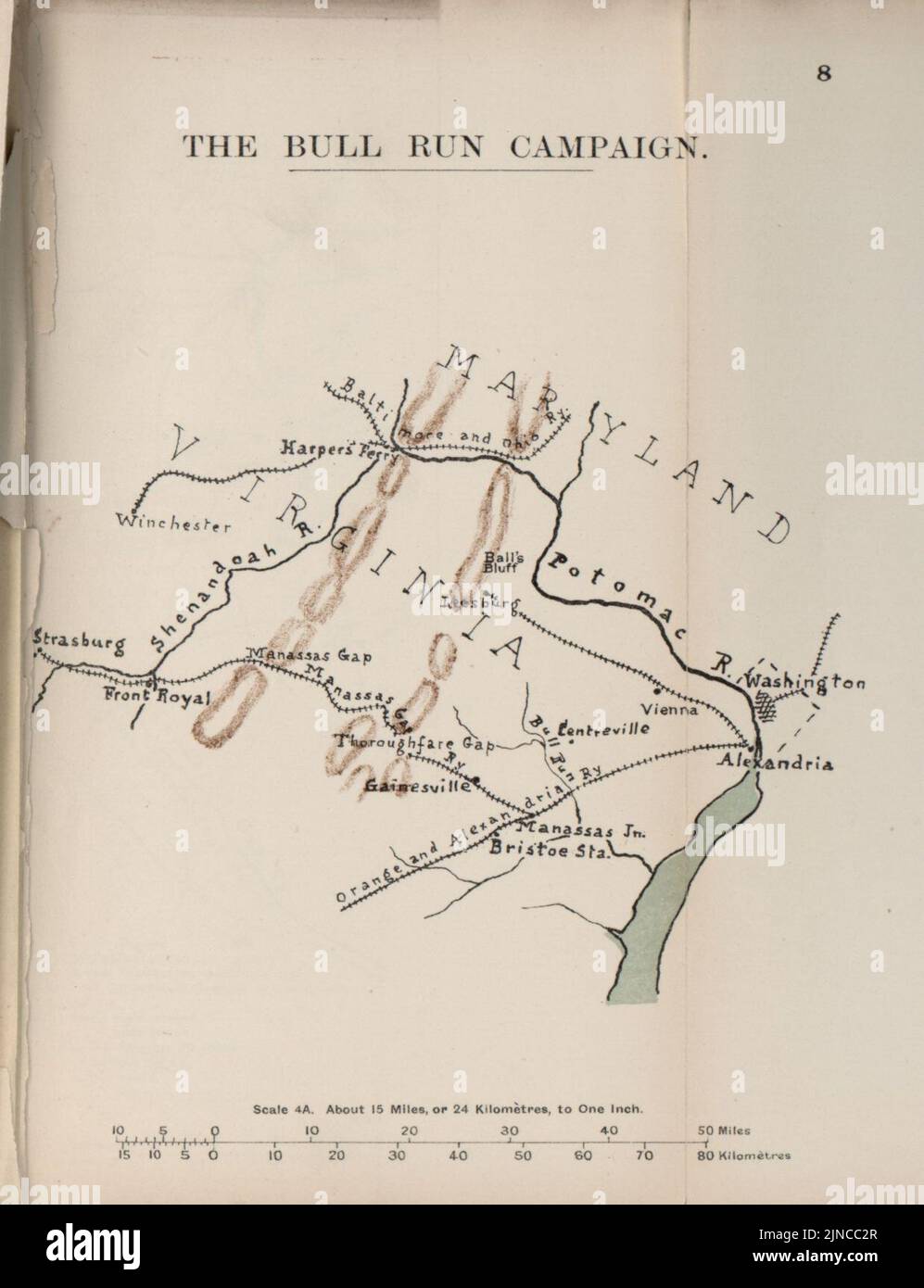 The American Civil War-maps Stock Photo - Alamy