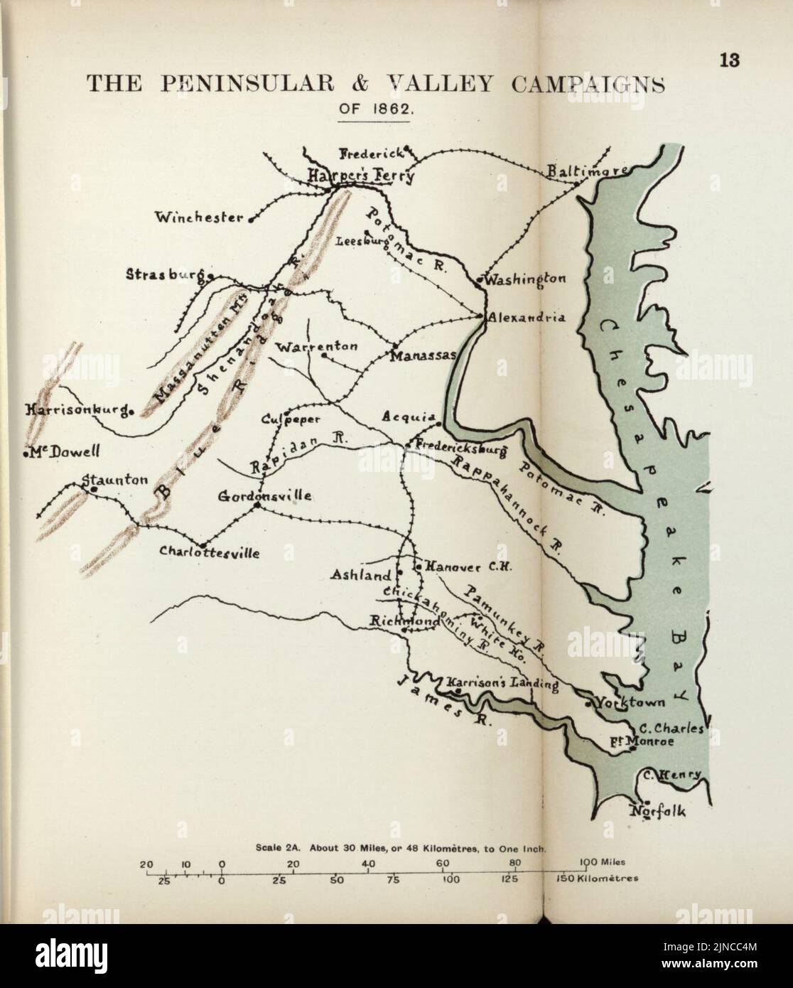 The American Civil War-maps Stock Photo - Alamy