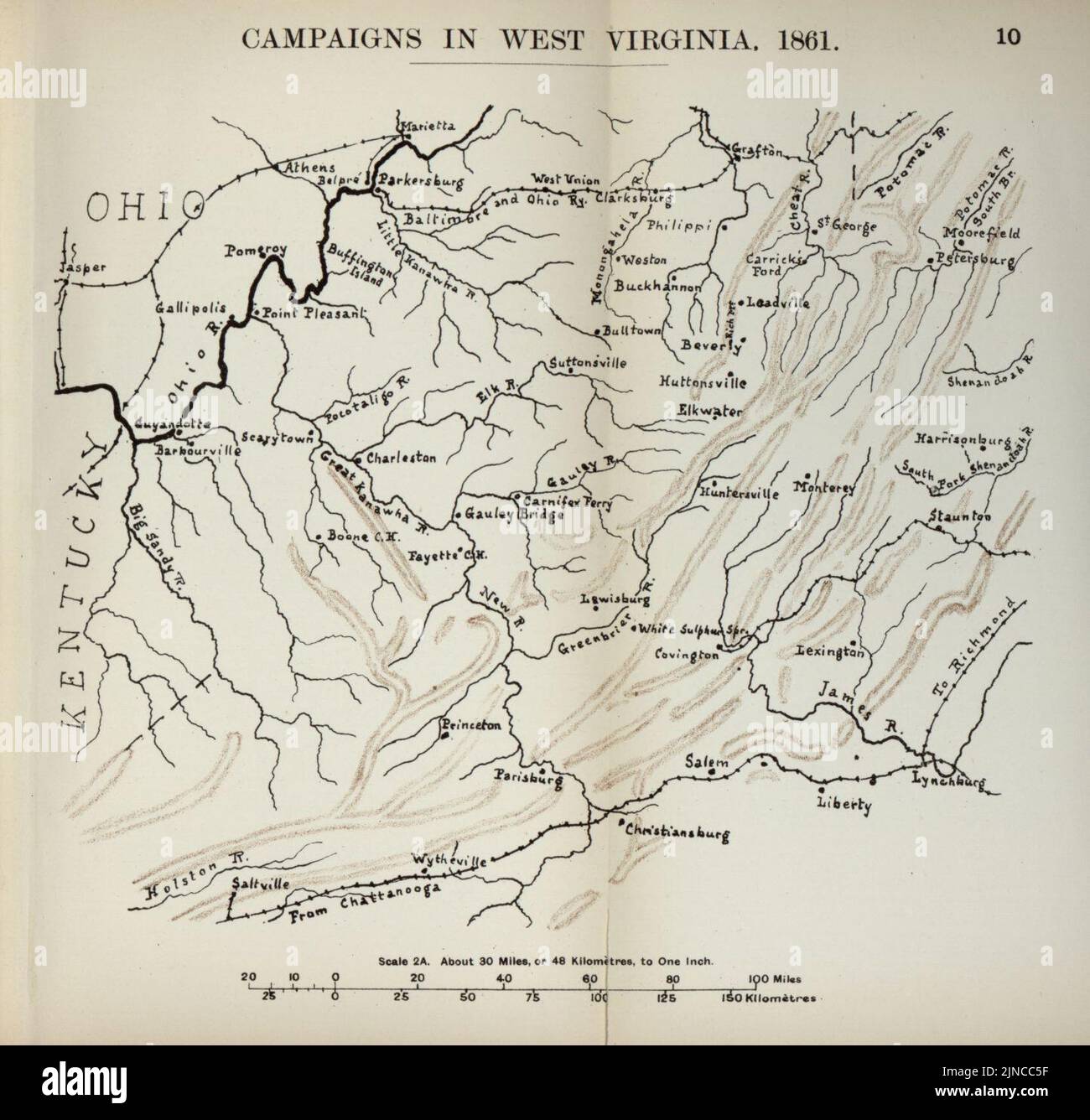 The American Civil War-maps Stock Photo - Alamy