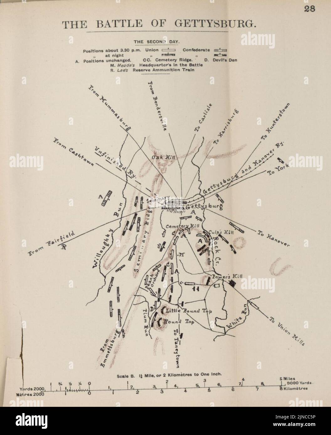 The American Civil War-maps Stock Photo - Alamy
