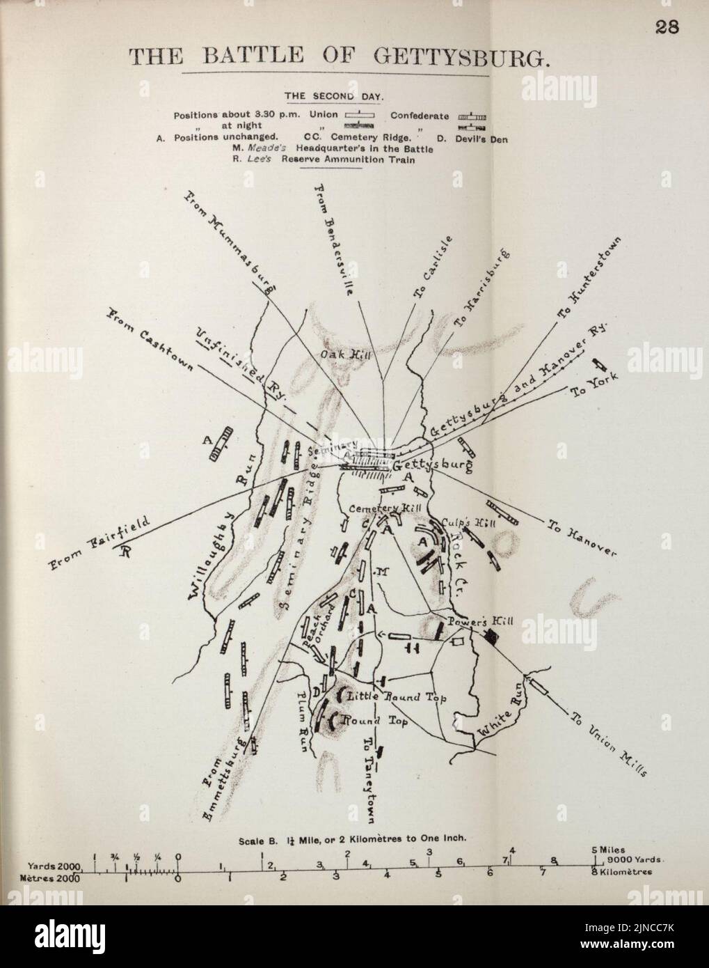 The American Civil War-maps Stock Photo - Alamy