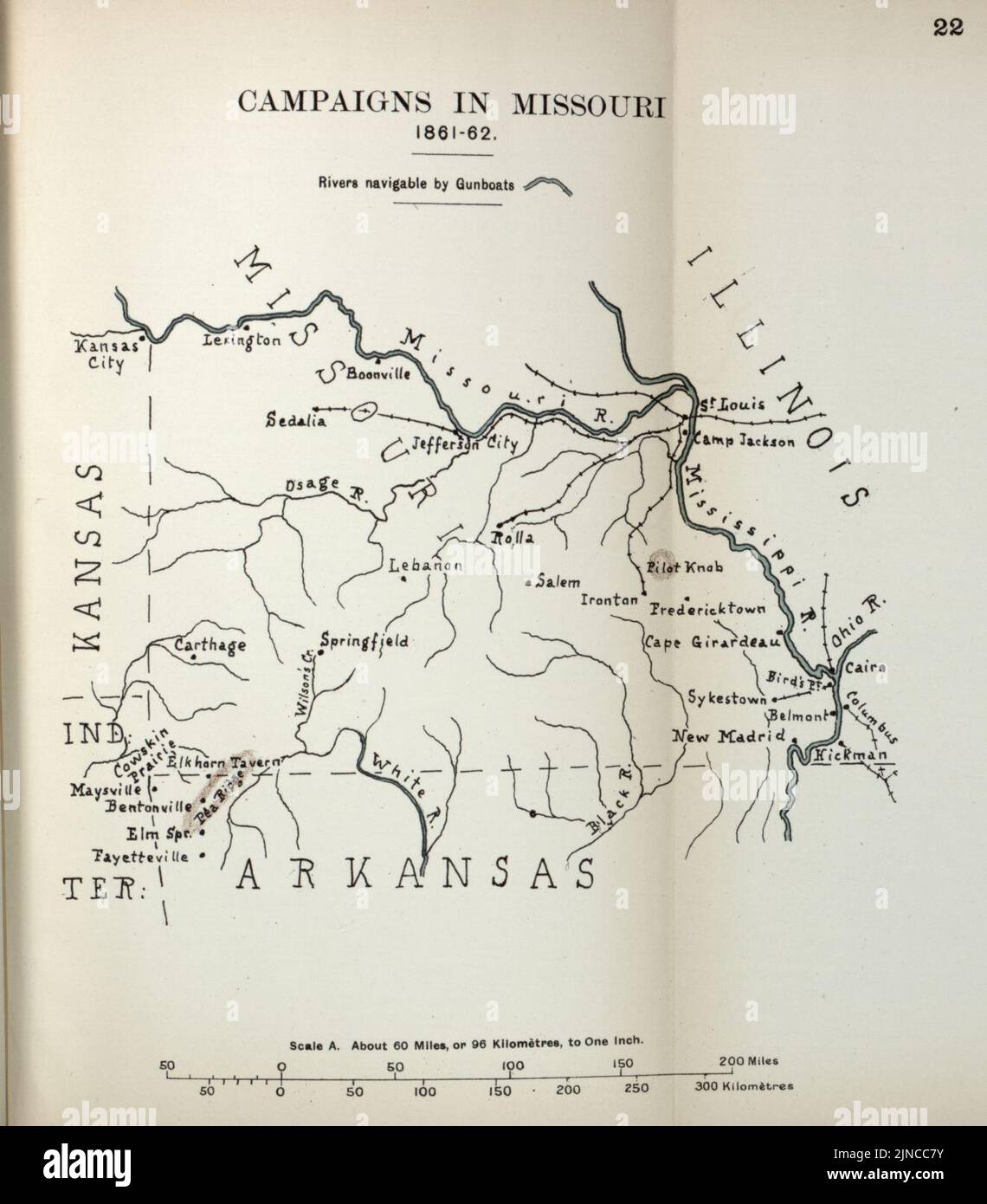 The American Civil War-maps Stock Photo - Alamy