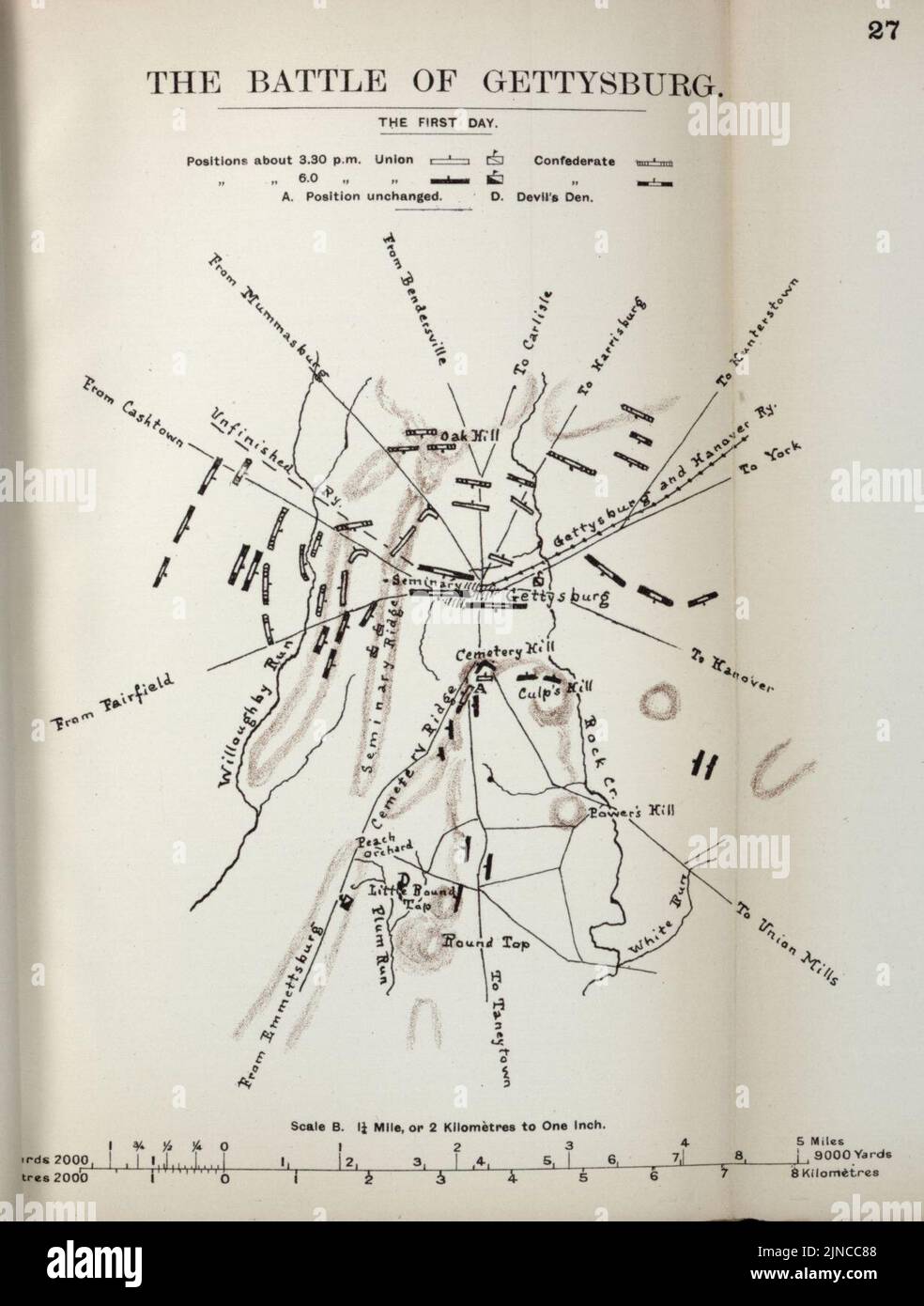The American Civil War-maps Stock Photo - Alamy