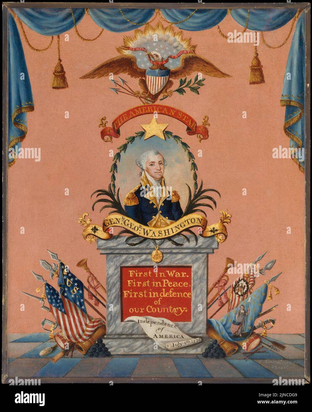 George washington american star hi-res stock photography and images - Alamy