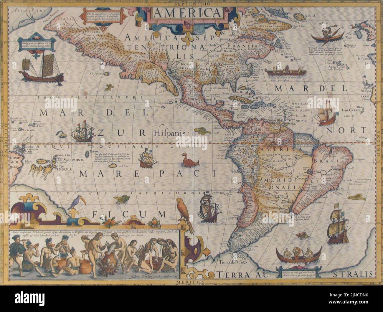 The Americas in the reign of James I Stock Photo - Alamy
