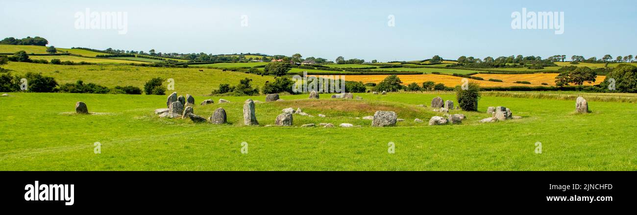 Ballynoe Stone Circle, Downpatrick, Northern Ireland Stock Photo - Alamy