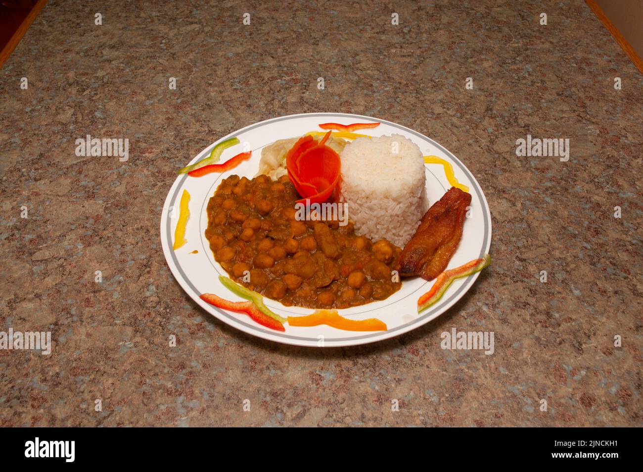 Delicious authentic and traditional vegetable known as chic peas Stock ...