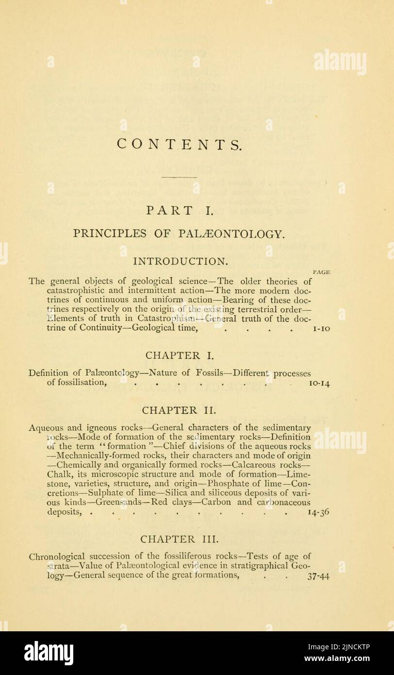 The ancient life-history of the earth Stock Photo - Alamy