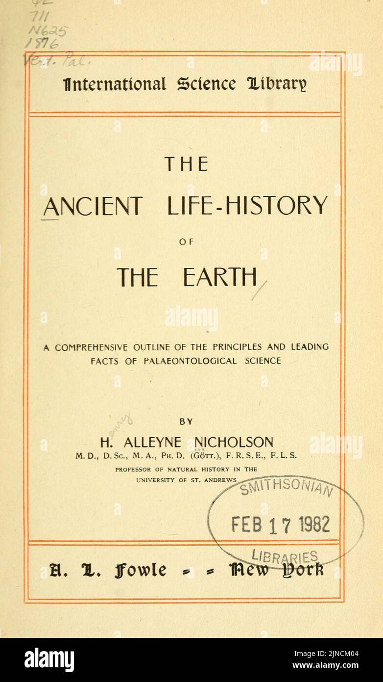 Ancient life history earth hi-res stock photography and images - Alamy