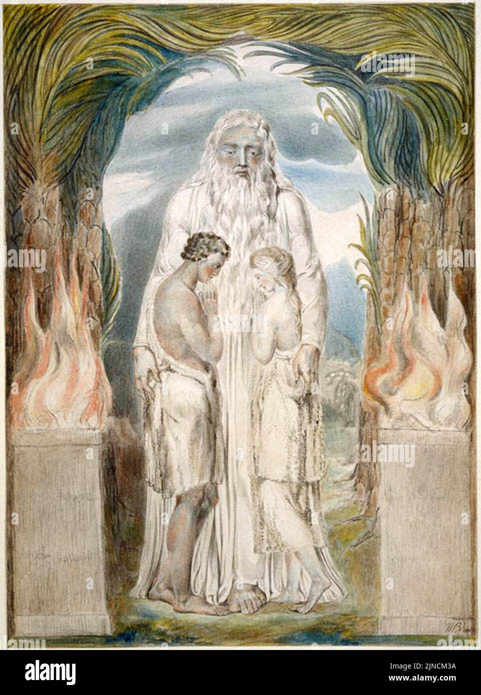 The Angel of the Divine Presence Clothing Adam and Eve with Coats of ...