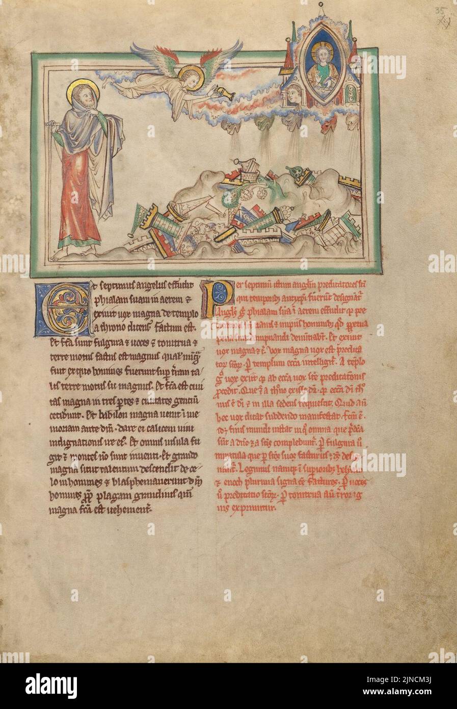 The Angel Pouring Out from the Seventh Vessel Stock Photo - Alamy