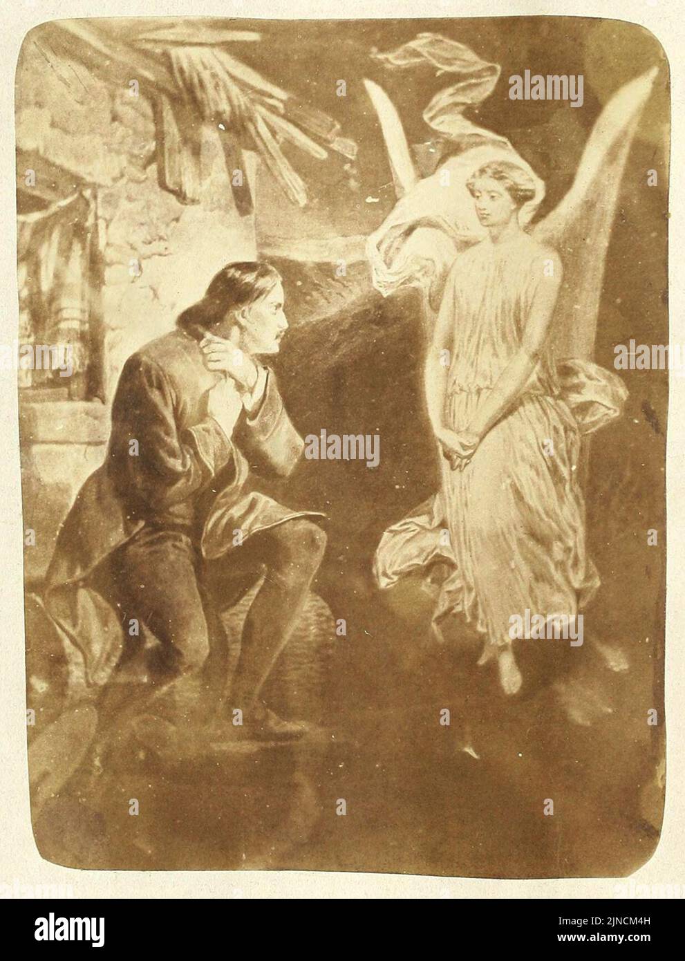 The Angel's Visit, Gabriel Harrison (cropped Stock Photo - Alamy