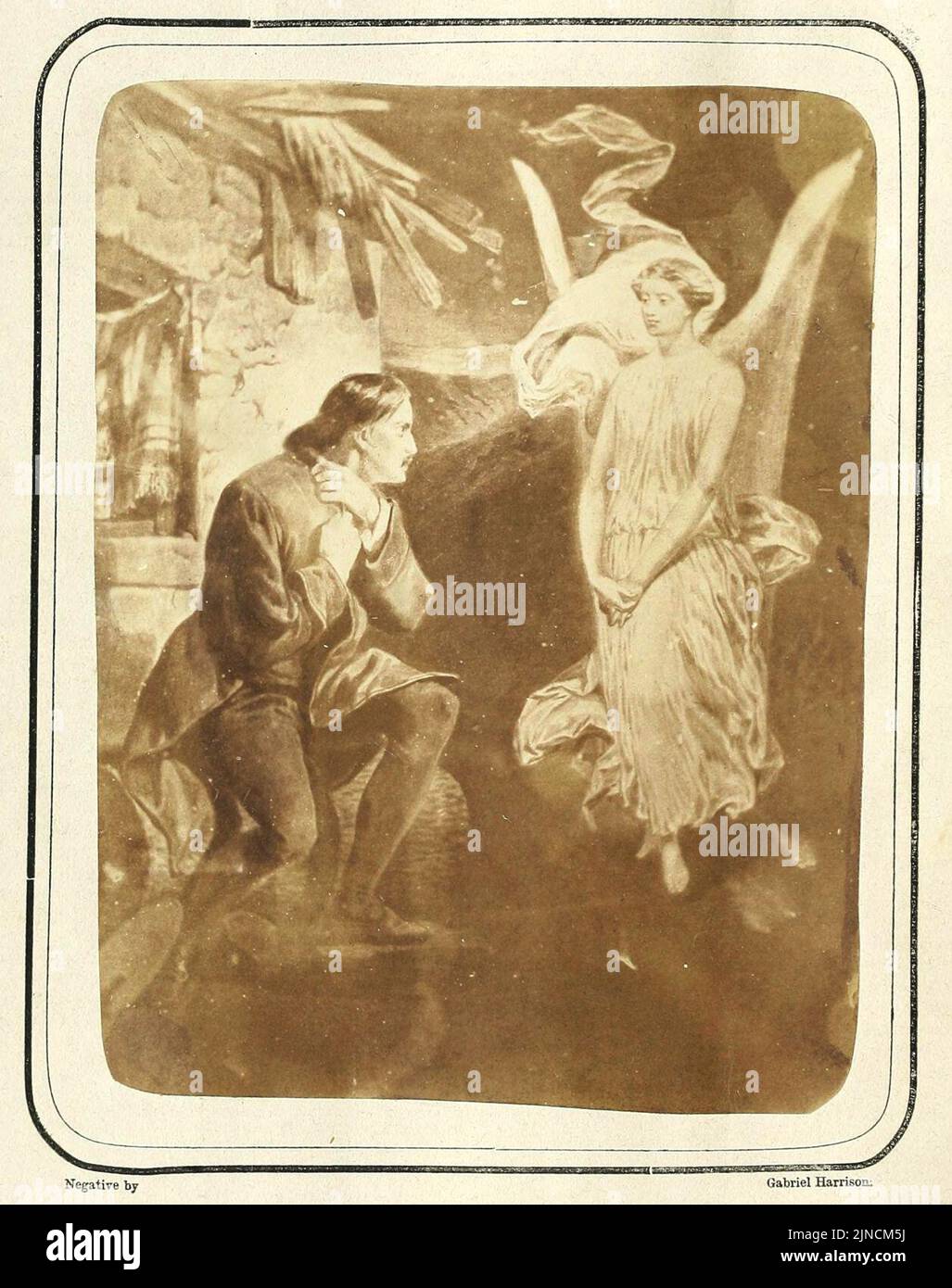 The Angel's Visit, Gabriel Harrison Stock Photo - Alamy